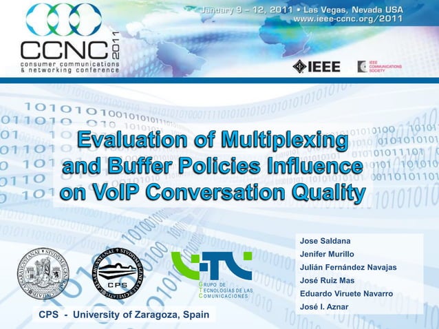 Evaluation of Multiplexing and Buffer Policies Influence on VoIP Conversation Quality | PPT