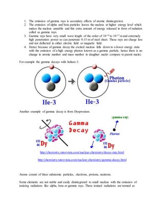 Gamma decay | DOCX