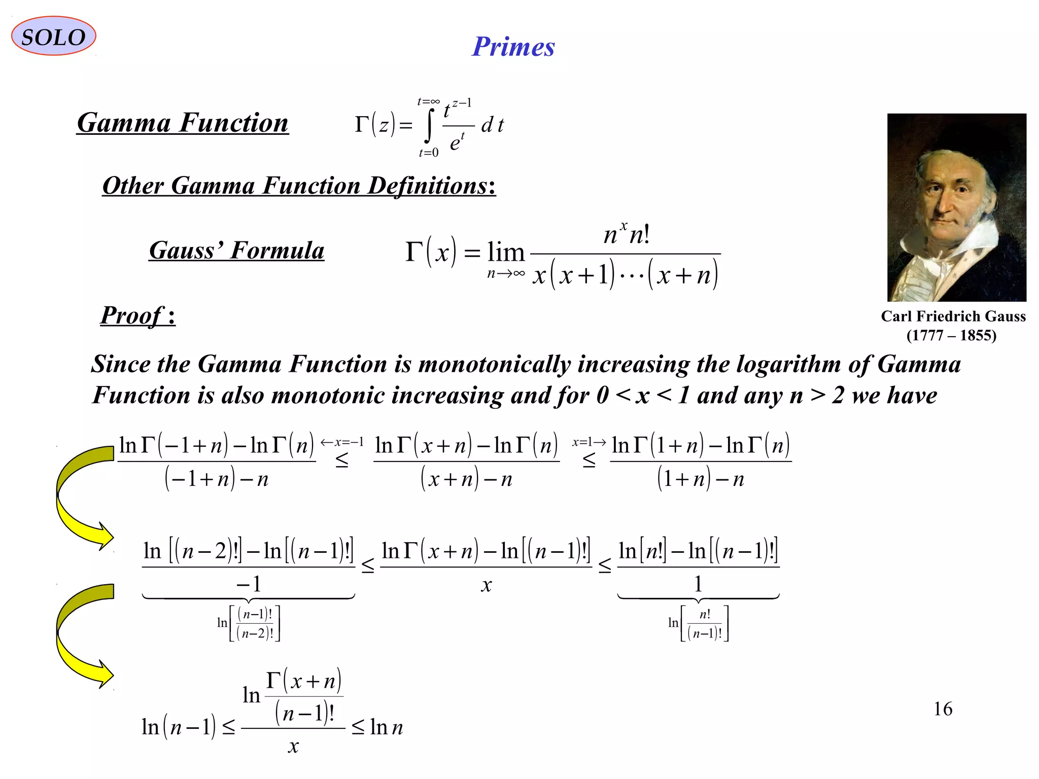 Gamma function | PPT