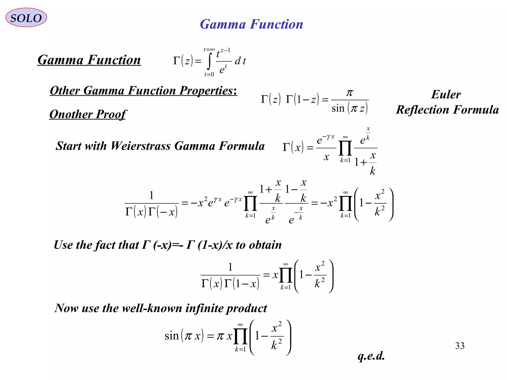 Gamma function | PPT