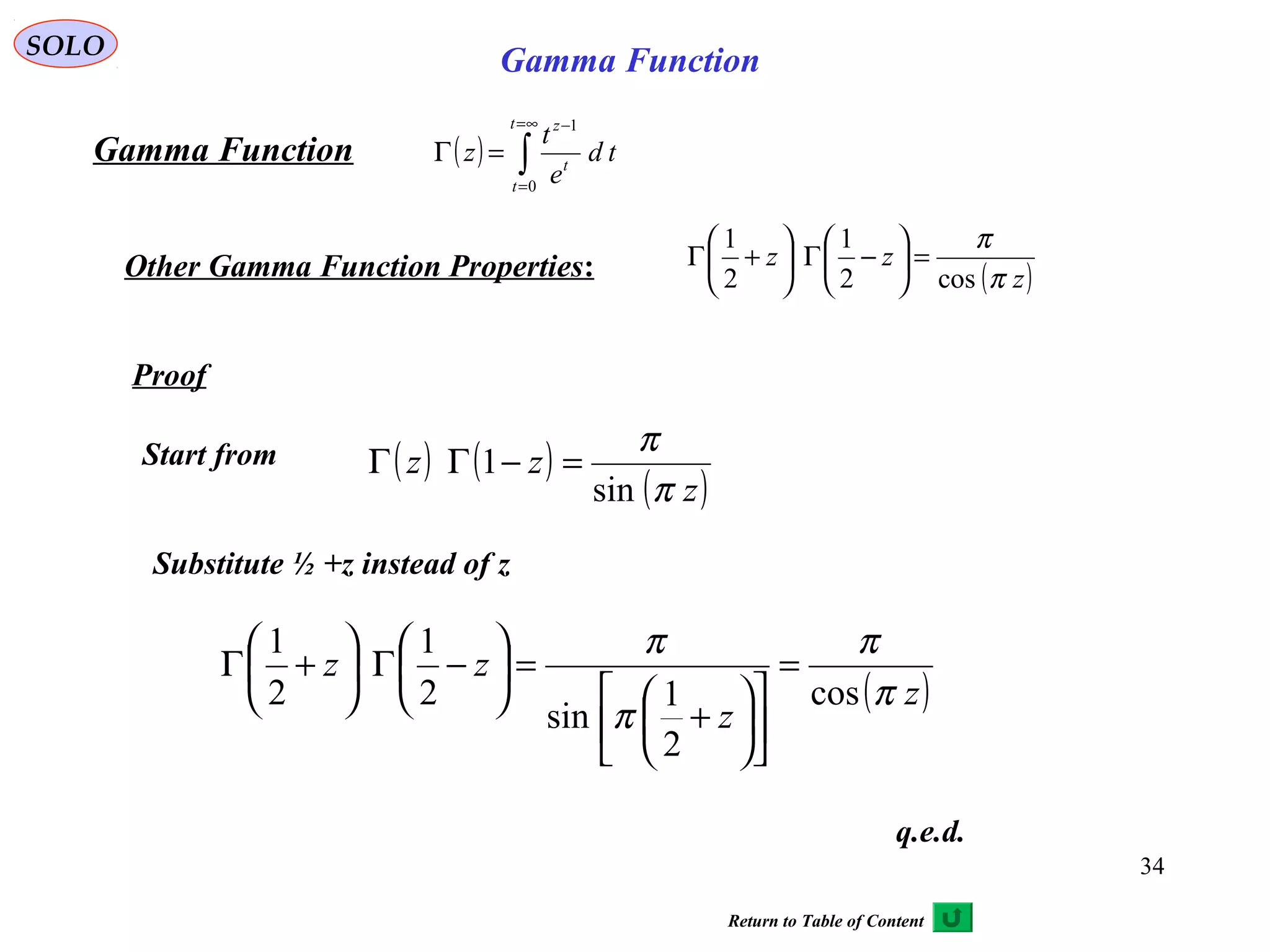 Gamma function | PPT