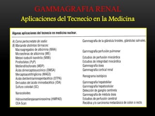 ESTUDIOS COMPLEMENTARIOS: Gammagrafia Renal | PPTX