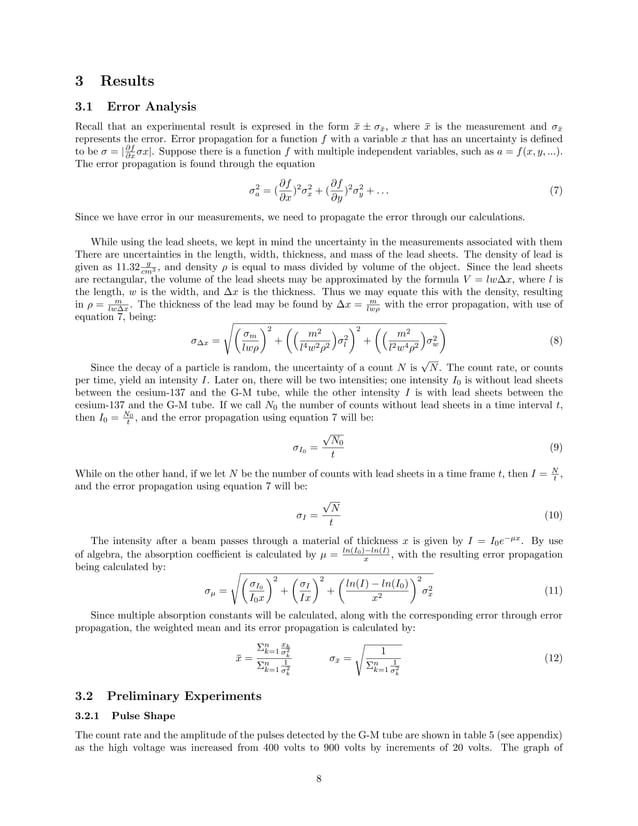 Radioactivity -- The Absorption of Gamma Rays by Matter | PDF ...