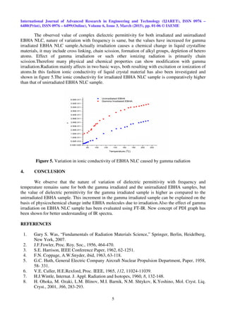 GAMMA RADIATION-INDUCED TRANSFORMATIONAL CHANGE IN IR SPECTRUM OF EBHA NEMATIC LIQUID CRYSTAL | PDF