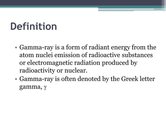 Sinar Gamma | PPT