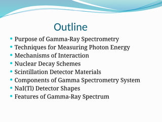 GAMMA RAY SPECTROMETRY .pptx
