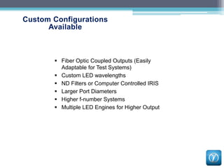 Tunable Multi-Channel LED light source for sensor testing and ...