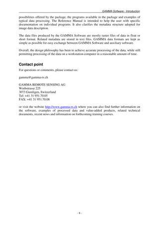 Gamma software introduction | PDF