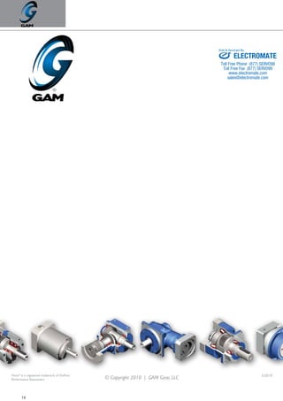 Gam mini bevel_gearboxes_l_catalog | PDF