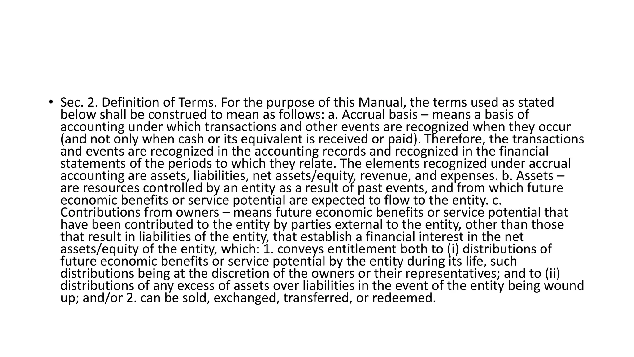 Government Accounting Manual for National Government Agencies | PPTX