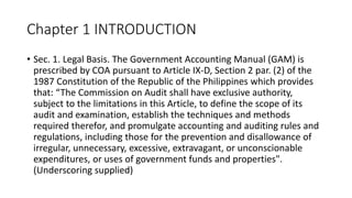 Government Accounting Manual for National Government Agencies | PPTX