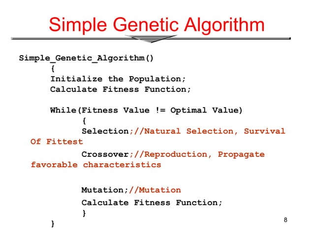 Genetic Algorithms - GAs | PPT