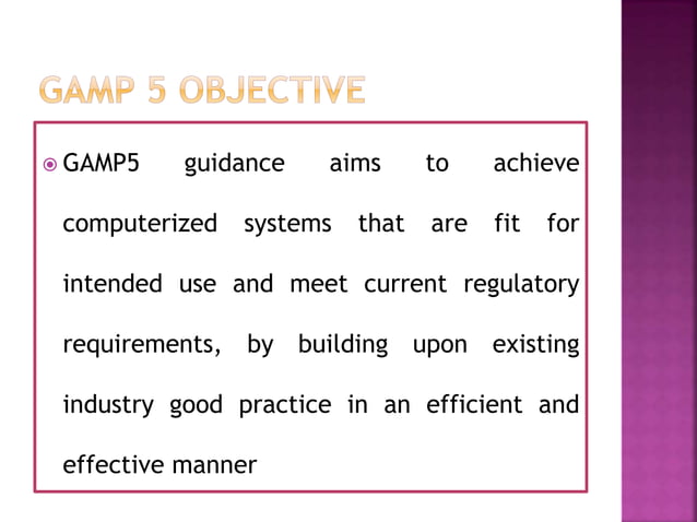 Good Automated Manufacturing Practices | PPTX
