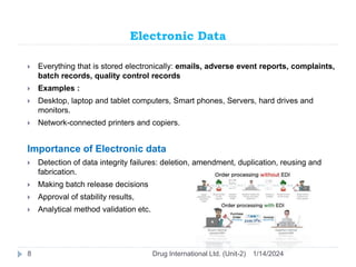 A GAMP Approach to Data Integrity, Electronic Records & Signatures ...