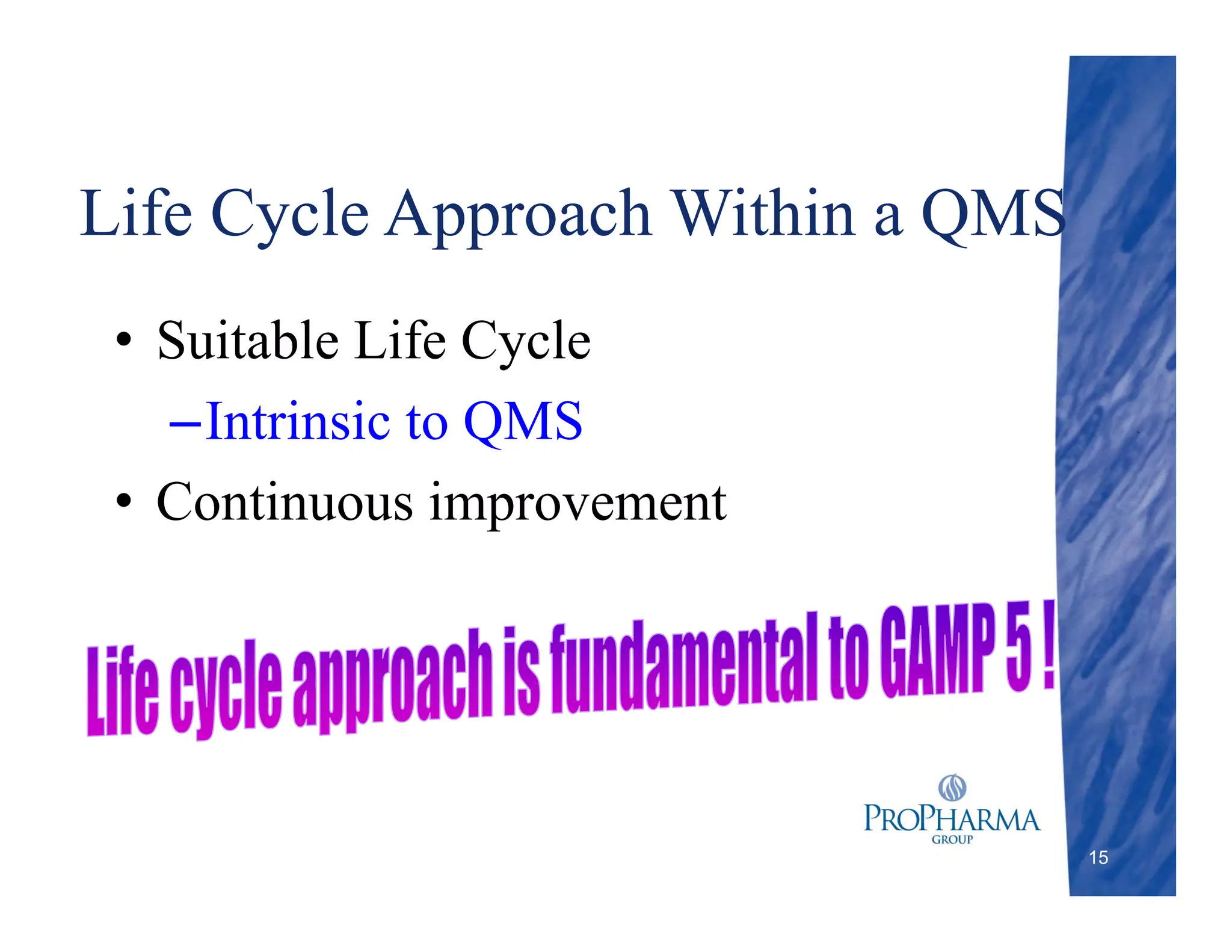 Overview of Computerized Systems Compliance Using the GAMP® 5 Guide | PDF