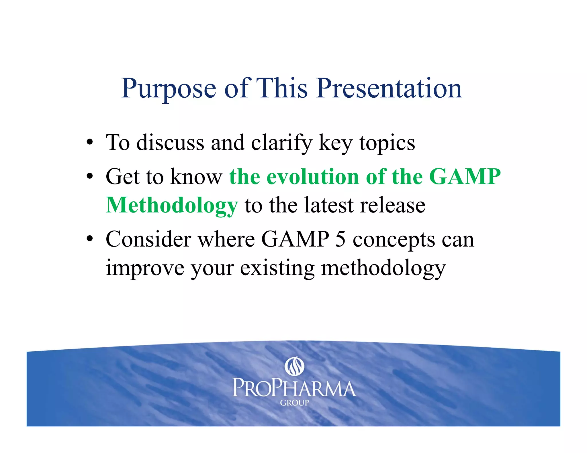 Overview of Computerized Systems Compliance Using the GAMP® 5 Guide ...