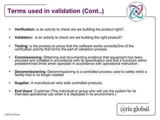 Gamp Riskbased Approch To Validation | PPT