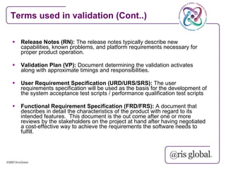 Gamp Riskbased Approch To Validation | PPT