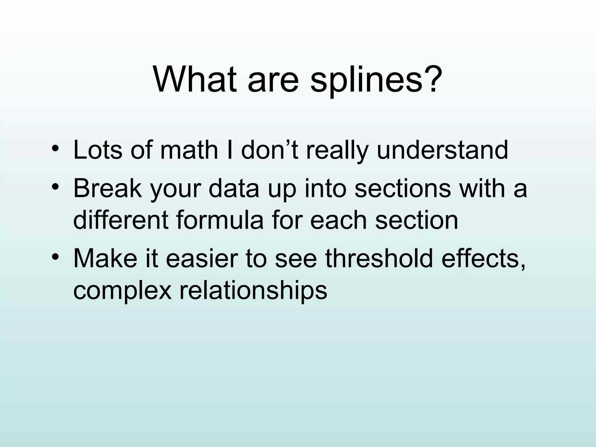 General Additive Models in R | PPT