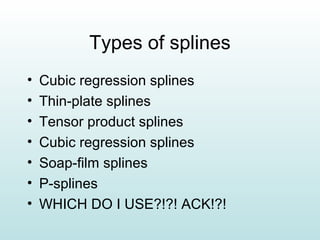 General Additive Models in R | PPT