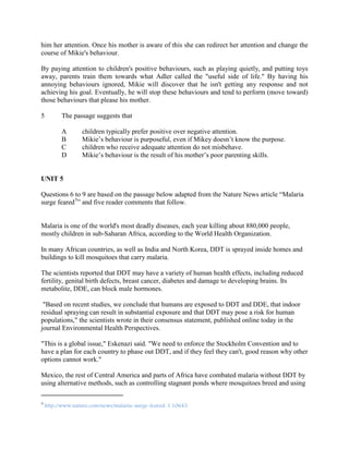 Gamsat Practice Questions | PDF