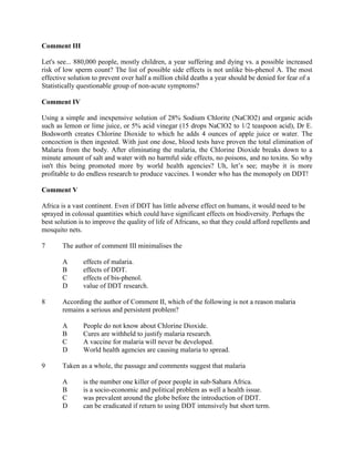 Gamsat Practice Questions | PDF