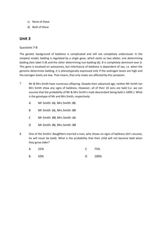 Gamsat Practice Questions | PDF