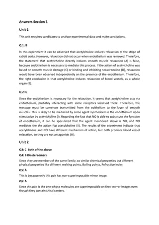 Gamsat Practice Questions | PDF