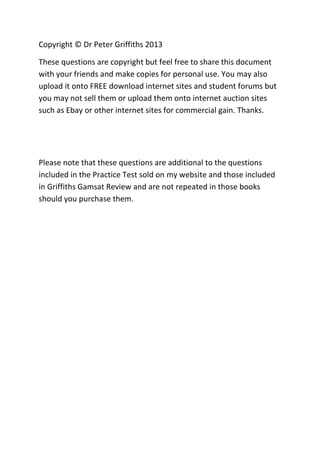 Gamsat Practice Questions | PDF