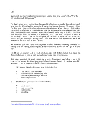 Gamsat Practice Questions | PDF