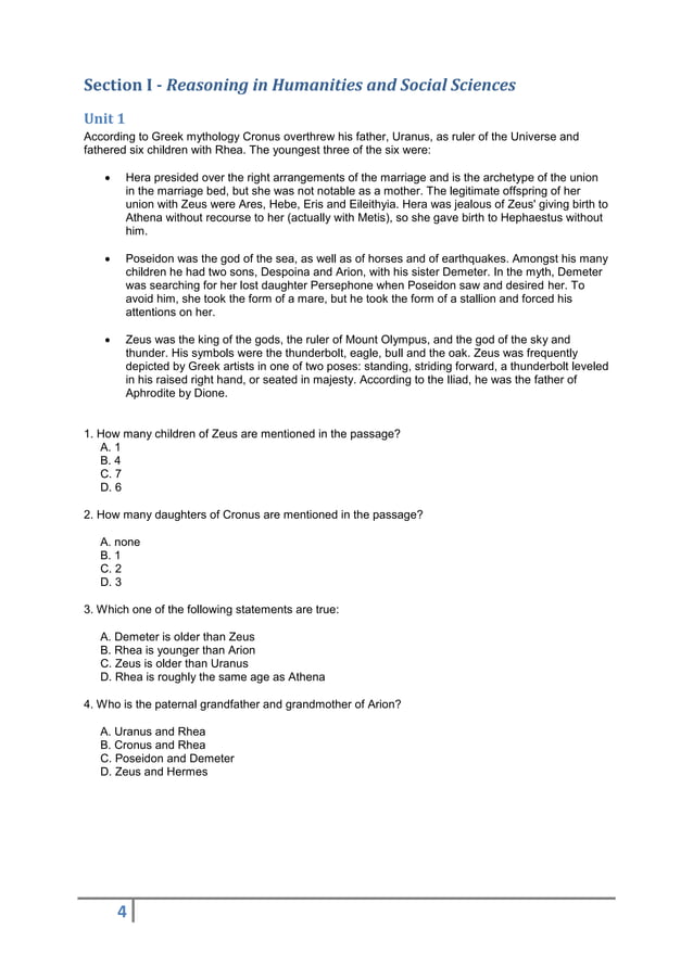GAMSAT Practice Test (v0.15) | PDF | Standardized Testing | Educational ...