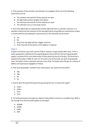 GAMSAT Practice Test (v0.15) | PDF