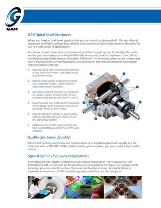 Gam spiral bevel brochure | PDF | Technology & Computing