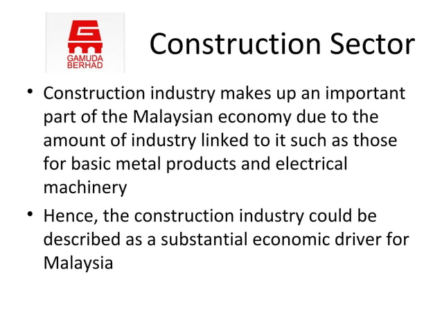 Gamuda | PPT | Construction Industry | Industries