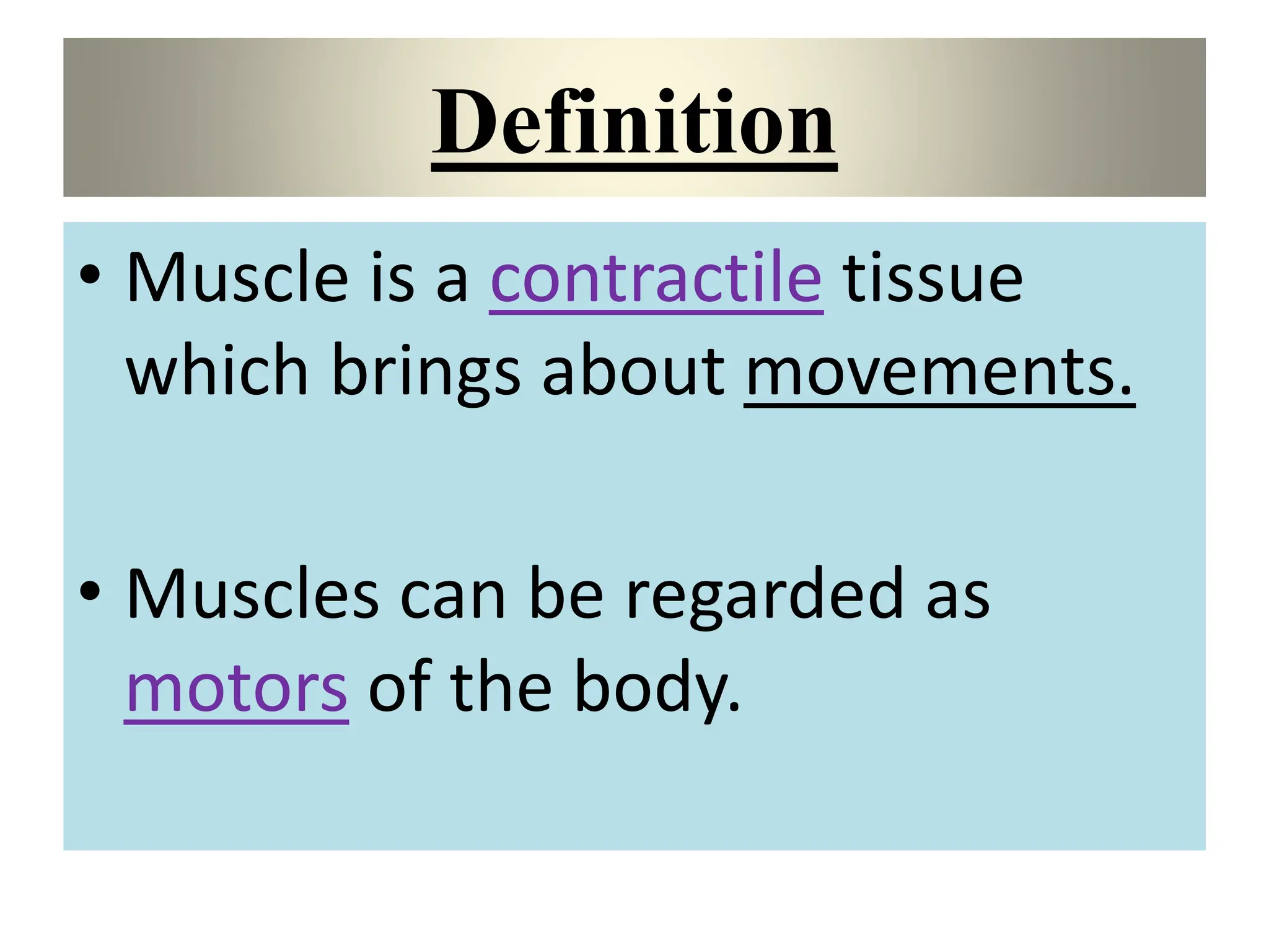 anatomy of muscle for all general muscle | PPT