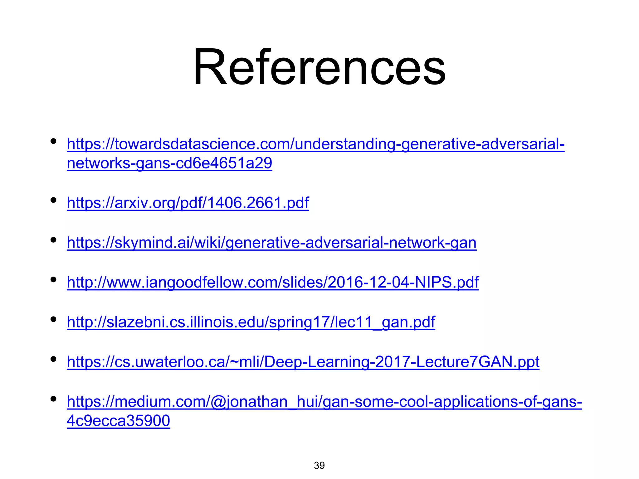 Generative Adversarial Networks (GAN) | PPTX