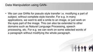 Generative Adversarial Network (GAN) | PPTX