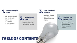 Generative Adversarial Network (GAN) for Image Synthesis | PPTX