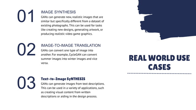 Generative Adversarial Network (GAN) for Image Synthesis | PPTX