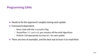 A Short Introduction to Generative Adversarial Networks | PPT