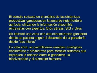Ganadería, Biodiversidad y Bienestar Humano | PPT