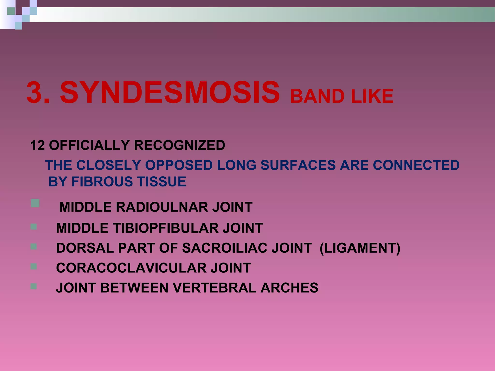 General Anatomy of Joints | PPT