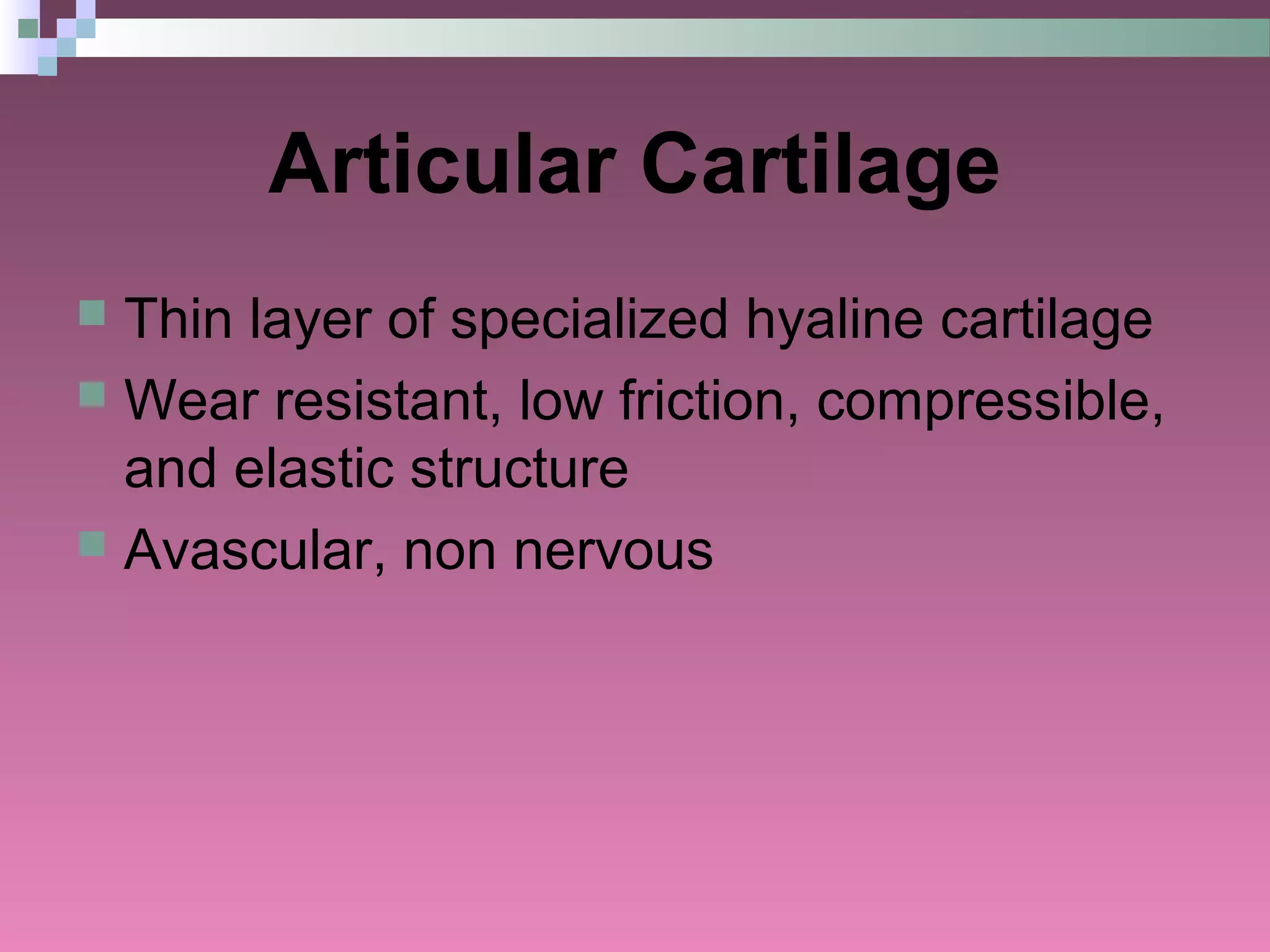 General Anatomy of Joints | PPT