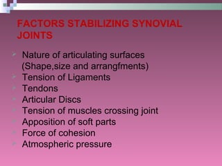 General Anatomy of Joints | PPT