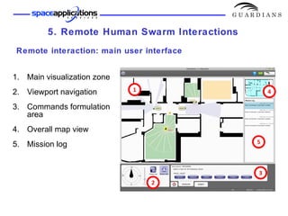 User interfaces for direct and remote HRI for a swarm of robots assisting fire-fighters | PPT