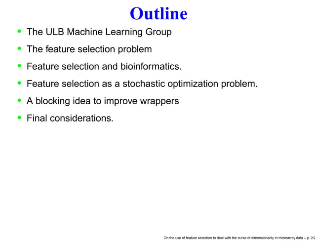 Feature Selection And Microarray Data Ppt 8474