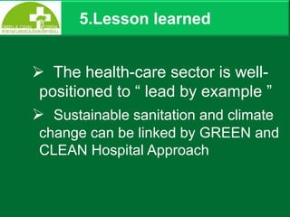 Green and Clean Hospital : Sustainable Sanitation through Green and ...