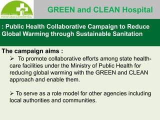 Green and Clean Hospital : Sustainable Sanitation through Green and ...
