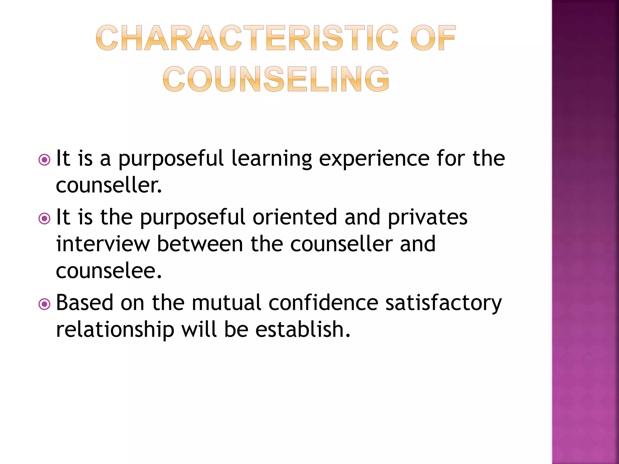 PPT ON GUIDANCE AND COUNSELLING | PPTX
