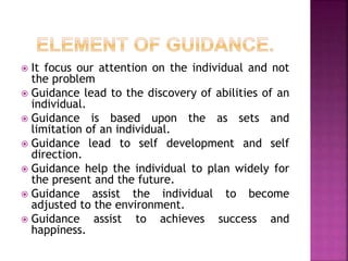 PPT ON GUIDANCE AND COUNSELLING | PPTX